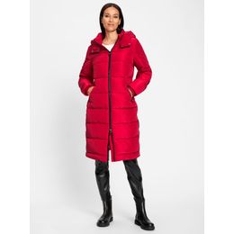 Heine Damen Steppmantel, lila, Gr. 40, unifarben, unifarben mit Farbeinsatz, unifarben mit Farbeins&auml;tzen, 100% Polyester, Wattierung:100% Polyester,
