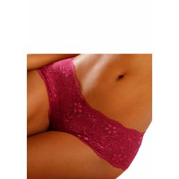 Damen Panty, NUANCE BY LASCANA, Gr. 36, rot, Spitze, Obermaterial: 90% Polyamid, 10% Elasthan, Unterhosen, aus Spitze