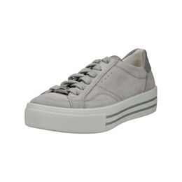 Legero Damen Plateausneaker "Legero Sneaker Veloursleder", Gr. 41,5, grau, Veloursleder, Schuhe