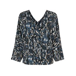 TATUUM Bluse 'VIVIENNE ' Damen Gr&ouml;&szlig;e XS beige / navy / hellblau / schwarz