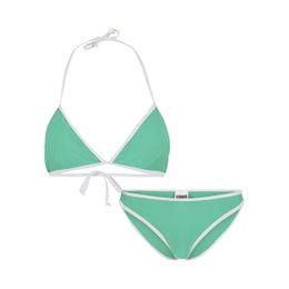 Urban Classics Damen B&uuml;gel-Tankini "Urban Classics Ladies Retro Triangle Bikini", gr&uuml;n, Gr. L, 83% Polyester, 17% Elasthan, Bikini-Sets
