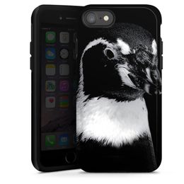 DeinDesign iPhone SE (2020) Handy Panzer Handyh&uuml;lle robuste Outdoor H&uuml;lle Schutzh&uuml;lle gl&auml;nzend Bird Animals Penguin Tough Case