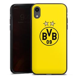 DeinDesign iPhone Xr Handy Silikon H&uuml;lle Case schwarz Handyh&uuml;lle Bvb Star Borussia Dortmund