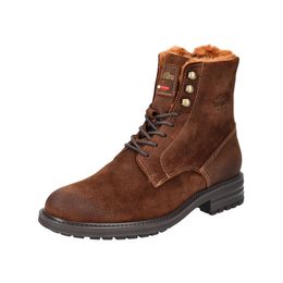Pantofola d'Oro PANTOFOLA D ́ORO Herren Schn&uuml;rstiefelette "Pantofola d'Oro Stiefelette Veloursleder", Gr. 45, braun, Veloursleder, Schuhe