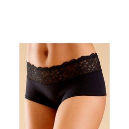 Damen Panty, Schwarz, Gr. 36/38, Nuance by Lascana, Unterhosen, Material: Baumwolle
