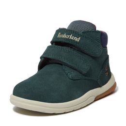 Timberland Damen Klettboot "TODDLE TRACKS - MID HOOK & LOOP BOOT", Gr. 27, gr&uuml;n, Leder, sportlich, Schuhe, Winterstiefel, Winterboots, Snowboots,
