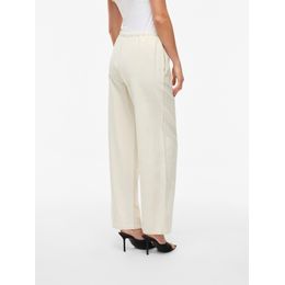 Vila Damen Schlupfhose "VIPRISILLA RW PANTS - NOOS"super light natural melan, Gr. 36, unifarben, Web, Obermaterial: 50% Viskose, 40% Baumwolle, 10%
