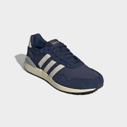 Herren Sneaker "RUN 60S 4.0", adidas Sportswear, Gr. 46, blau, Leder, Textil, Schuhe, inspiriert vom Design der adidas ZX Modelle