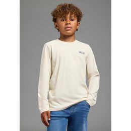 Scout Jungen Langarmshirt "3er Packung Shirt mit coolen Spr&uuml;che-Prints - NEU von Scout", bunt, Gr. 116, bedruckt, Single Jersey, Obermaterial: 100%