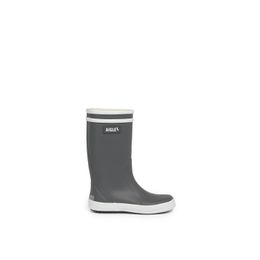 Aigle M&auml;dchen Gummistiefel "Lolly-Pop 2", Gr. 33, grau, Obermaterial: 100% Naturkautschuk NaRubber., Schuhe
