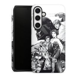 DeinDesign Galaxy S24+ Handy Panzer Handyh&uuml;lle robuste Outdoor H&uuml;lle Schutzh&uuml;lle gl&auml;nzend Star Wars Official Licensed Product Darth Vader Tough Case