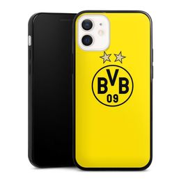 DeinDesign iPhone 12 mini Handy Slim Case extra d&uuml;nn Silikon Handyh&uuml;lle schwarz H&uuml;lle Bvb Star Borussia Dortmund Silikon Slim Case