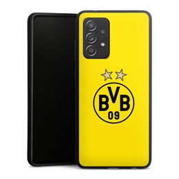 DeinDesign Galaxy A52s 5G Handy Premium Silikon H&uuml;lle Handyh&uuml;lle schwarz Case Bvb Star Borussia Dortmund Silikon Premium Case