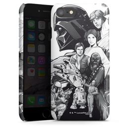 DeinDesign iPhone SE (2022) Handy Premium Case Smartphone Handyh&uuml;lle Schutzh&uuml;lle gl&auml;nzend Official Licensed Product Star Wars Darth Vader Premium Case