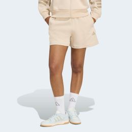 Damen Shorts "W FI SL SHO"crystal linen, normal, gr., Gr. L, adidas Sportswear, Obermaterial: 68% Baumwolle, 32% Polyester, Hosen