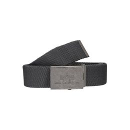 Alpha Industries G&uuml;rtel Herren Gr&ouml;&szlig;e 80/105 dunkelgrau / silber