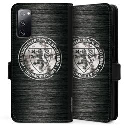 DeinDesign Galaxy S20 Handy Klapph&uuml;lle Handyh&uuml;lle aus Kunst Leder schwarz Flip Case Logo Official Licensed Product Eintracht Braunschweig Sideflip mit Lasche