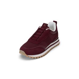 Marc O'Polo MARC O'POLO Damen Sneaker "aus Neopren und Veloursleder", Gr. 36, rot, Obermaterial: 50% Leder, 50% Polyester, unifarben, Schuhe
