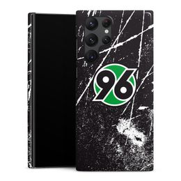 DeinDesign Galaxy S22 Ultra Handy Premium Case Smartphone Handyh&uuml;lle Schutzh&uuml;lle gl&auml;nzend Coat Of Arms H96 Hannover 96 Premium Case