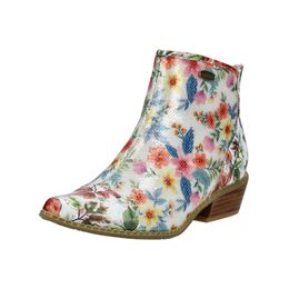 Laura Vita Damen Stiefelette "Laura Vita Stiefelette Leder/Textil", Gr. 37, bunt, Leder, Textil, Schuhe