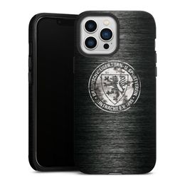 DeinDesign iPhone 13 Pro Max Handy Panzer Handyh&uuml;lle robuste Outdoor H&uuml;lle Schutzh&uuml;lle matt Eintracht Braunschweig Logo Official Licensed Product Tough Case