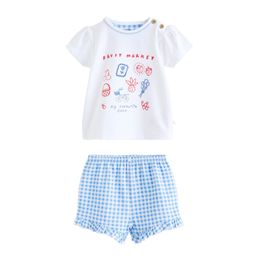 next Set M&auml;dchen Gr&ouml;&szlig;e 56 blau / himmelblau / rot / wei&szlig;
