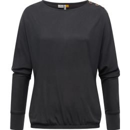 Ragwear Damen Langarmshirt "Sedda", schwarz, Gr. XL, Sweatware, Material: 68% Modal, 32% Polyester, Shirts, Modisches, lang&auml;rmliges Damen Shirt
