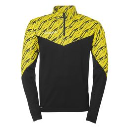 Uhlsport Herren Trainingspullover "1/4 ZIP TOP Progressive 28", schwarz, Gr. XL, Obermaterial: 100% Polyester Pol. recyc.., Pullover