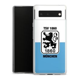 DeinDesign Google Pixel 6 Handy Silikon H&uuml;lle Case transparent Handyh&uuml;lle Official Licensed Product Coat Of Arms Tsv 1860 M&uuml;nchen Silikon Case