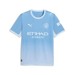 Puma Herren Fu&szlig;balltrikot "MCFC HOME JERSEY REPLICA"team light blau, icy blau, Gr. S, Web, Obermaterial: 100% Polyester, Trikots, f&uuml;r Erwachsene, mit