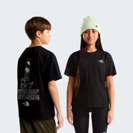 The North Face Kinder T-Shirt "TEEN ALIEN RELAXED SS TEE - GRAPHIC"tnf schwarz, Gr. XL, Obermaterial: 60% Baumwolle, 40% Polyester, Shirts, f&uuml;r