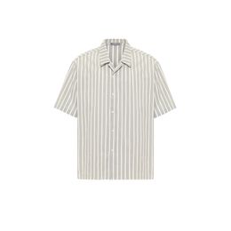 Dandalo Button Up Shirt male size M Khaki / White