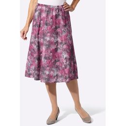 CLASSIC Damen Schlupfrock, rosa, Gr. 38, gebl&uuml;mt, gemustert, mehrfarbig, 100% Polyester, R&ouml;cke
