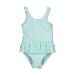 Blue Seven M&auml;dchen Badeanzug "M&auml;dchen Badeanzug mit R&uuml;schen", gr&uuml;n, Gr. 92, Elasthan, Polyamid, Polyester, Badeanz&uuml;ge
