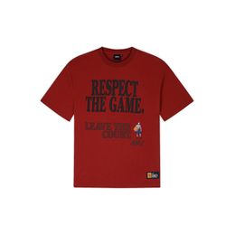 AND1 Shirt 'Respect The Game' male size L Blue / Light grey / Fire red / Black