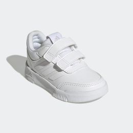 M&auml;dchen Klettschuh "TENSAUR HOOK AND LOOP", adidas Sportswear, Gr. 25, wei&szlig;, Synthetik, Textil, Schuhe, f&uuml;r Kinder mit Klettverschluss
