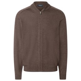 Maerz Muenchen Herren Strickjacke "Maerz Muenchen 585600 Strickjacke Herren Bekleidung", braun, Gr. 58, 100% Wolle (Merino), Strickjacken