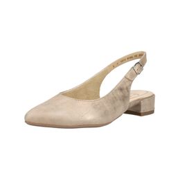 Ara Damen Slingpumps "Ara Pumps Leder", Gr. 38, beige, Leder, Schuhe