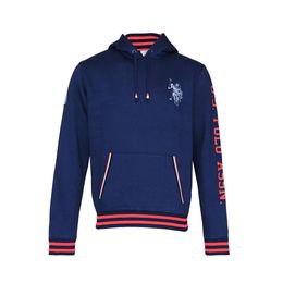 U.S. Polo Assn. Zip-Up Hoodie male size XXL Dusty blue / Dark blue / Red / White