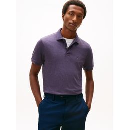 Tommy Hilfiger Herren Poloshirt "LIQUID COTTON REGULAR SEASONAL", lila, Gr. S, Jersey, Obermaterial: 100% Baumwolle, Shirts, mit Logostickerei