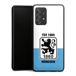 DeinDesign Galaxy A52s 5G Handy Premium Silikon H&uuml;lle Handyh&uuml;lle schwarz Case Official Licensed Product Coat Of Arms Tsv 1860 M&uuml;nchen Silikon Premium Case