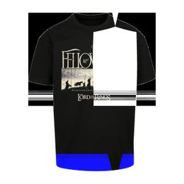 Merchcode Herren T-Shirt "Merchcode Lord of the Rings - Fellowship Heavy Oversize Tee", schwarz, Gr. S, bedruckt, 100% Baumwolle, Shirts