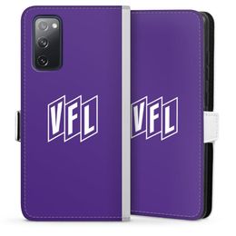 DeinDesign Galaxy S20 FE Handy Klapph&uuml;lle Handyh&uuml;lle aus Kunst Leder wei&szlig; Flip Case Logo Official Licensed Product Vfl Osnabr&uuml;ck Sideflip mit Lasche