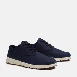 Timberland Herren Sneaker "PARKER STREET - LOW LACE UP SNEAKER", Gr. 44, blau, Leder, Schuhe, aus Premium Timberland Leder