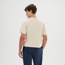 Ellesse Herren T-Shirt "ACCIANO T-SHIRT"stone, Gr. L, Obermaterial: 100% Baumwolle, Shirts, Kurzarm, mit Rundhalsausschnitt, ohne Verschluss, aus