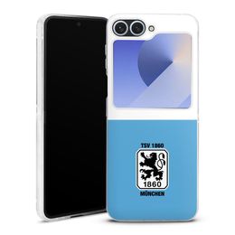 DeinDesign Galaxy Z Flip 6 Handy Hard Case Schutzh&uuml;lle transparent Smartphone Handy H&uuml;lle Coat Of Arms Official Licensed Product Tsv 1860 M&uuml;nchen Hard Case