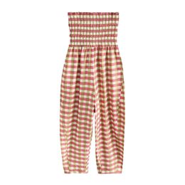 next Jumpsuit Damen Gr&ouml;&szlig;e M rostbraun / oliv / himbeer / wei&szlig;
