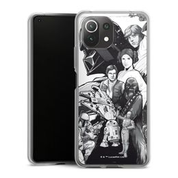 DeinDesign Xiaomi Mi 11 Lite 5G NE Handy Silikon H&uuml;lle Case transparent Handyh&uuml;lle Star Wars Official Licensed Product Darth Vader Silikon Case