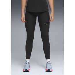 Puma Damen Trainingstights "W X HYROX ESS TIGHT", schwarz, Gr. M, Interlock, Obermaterial: 85% Polyester, 15% Elasthan, Hosen, mit