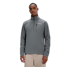 Berghaus Herren Strickfleece-Pullover, grau, Gr. S, Obermaterial: 100% Polyester, Pullover, mit Half-Zip, aus Strickfleece, auch in gro&szlig;en Gr&ouml;&szlig;en